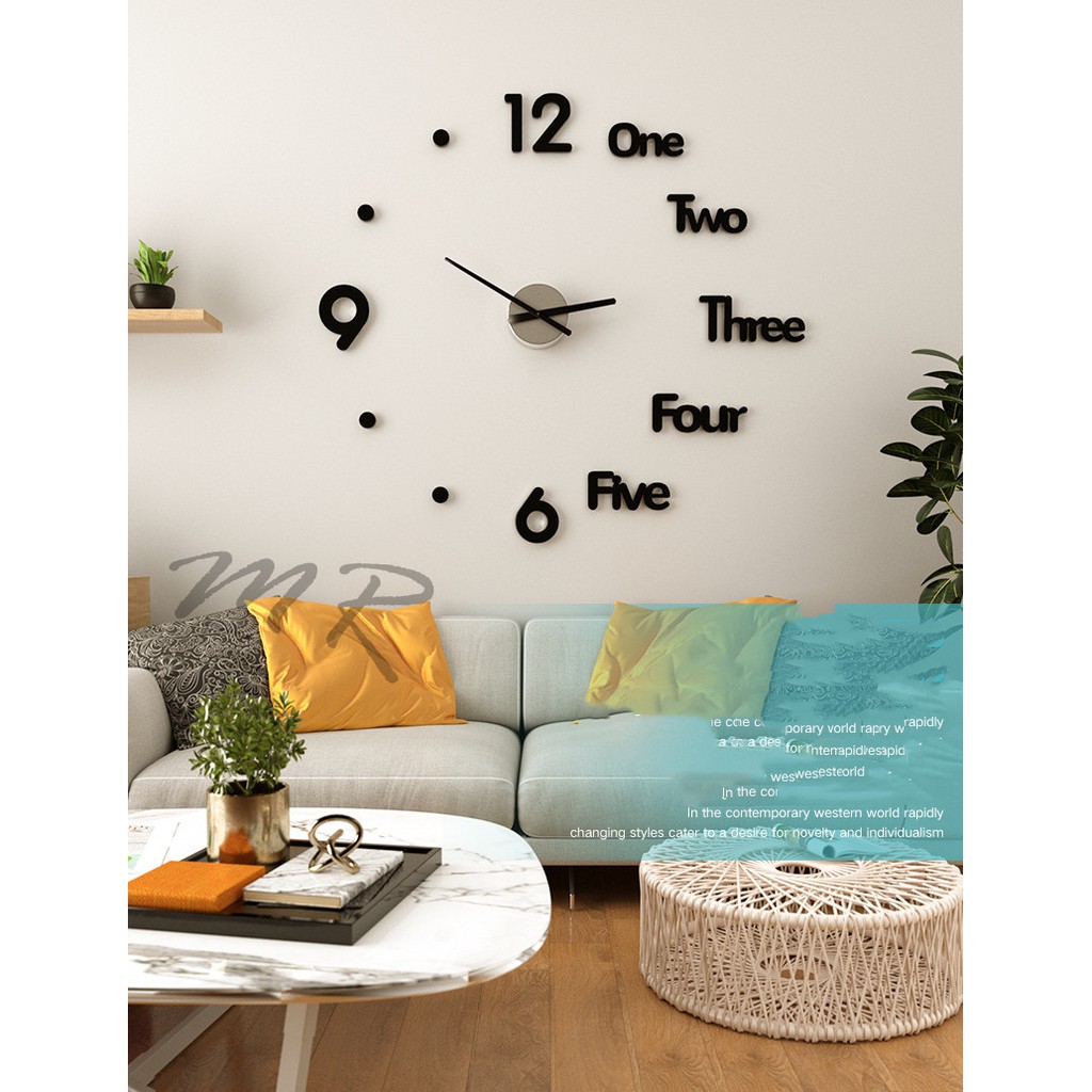 MR shopee นาฬิกาติดผนัง 3D DIY ขนาดเล็ก รุ่น | Shopee Thailand