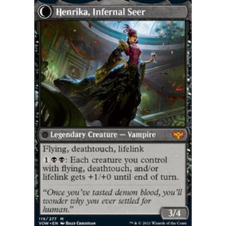 [MTG][Single][VOW] Henrika Domnathi // Henrika, Infernal Seer (The ...