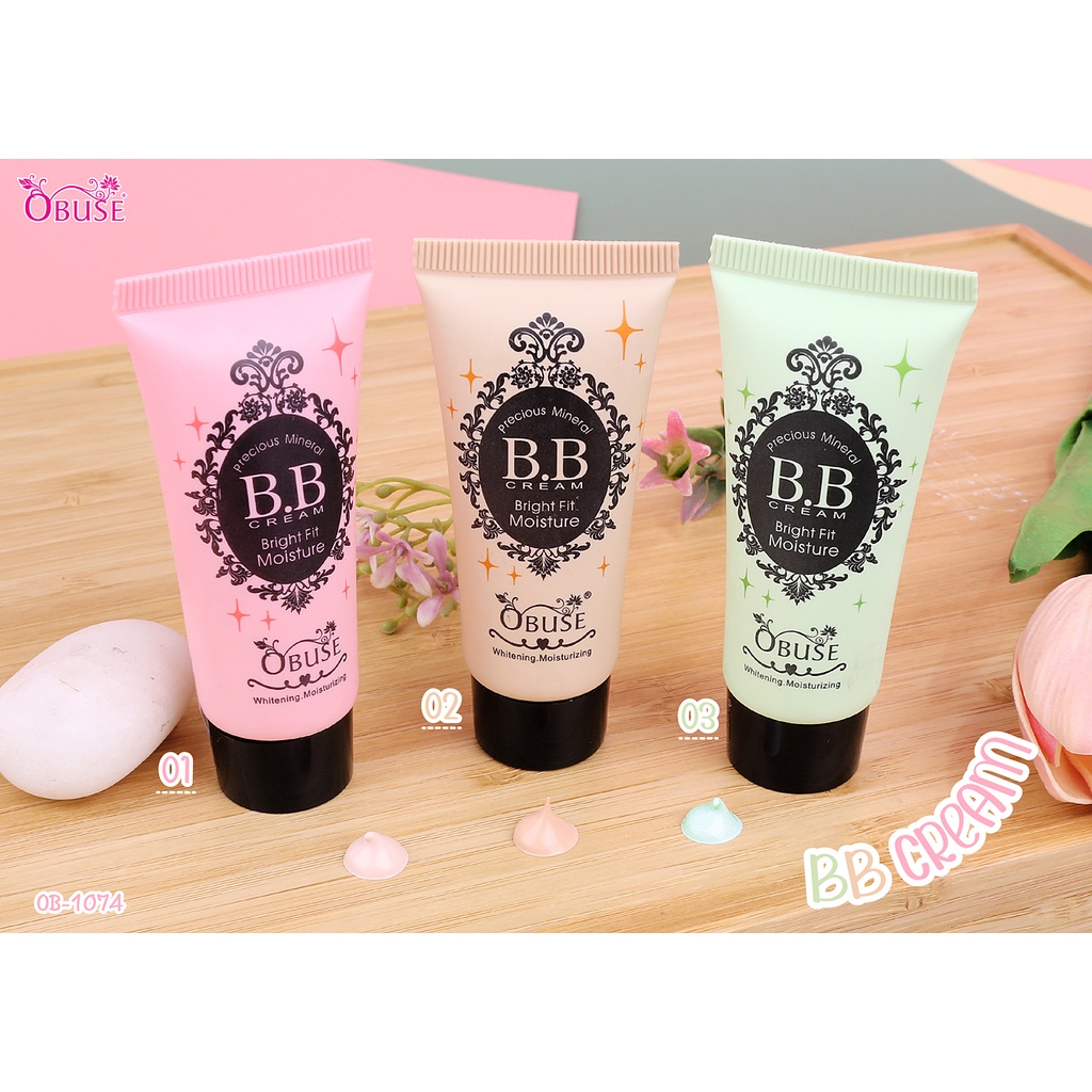 รองพื้น Obuse BB Cream เนื้อครีม บางเบา ปกปิด OB-1074 | Shopee Thailand