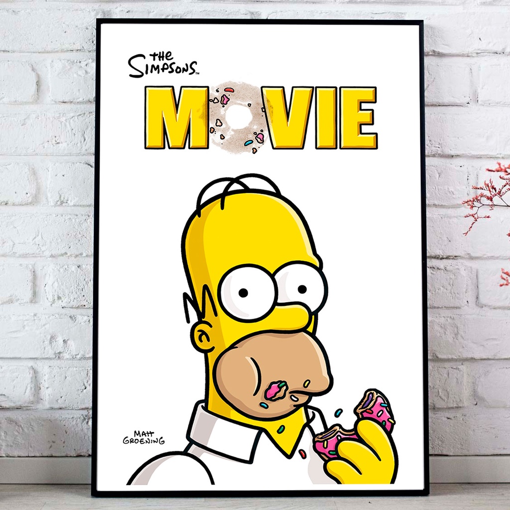 The Simpsons Movie Poster โปสเตอร์ เดอะซิมป์สันส์ รายการการ์ตูนซิตคอม ...