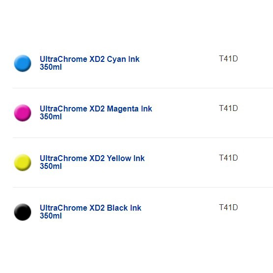 EPSON T41D หมึกสำหรับเครื่องพิมพ์หน้ากว้างของรุ่น T5430 T3430 SC-T3430 ...