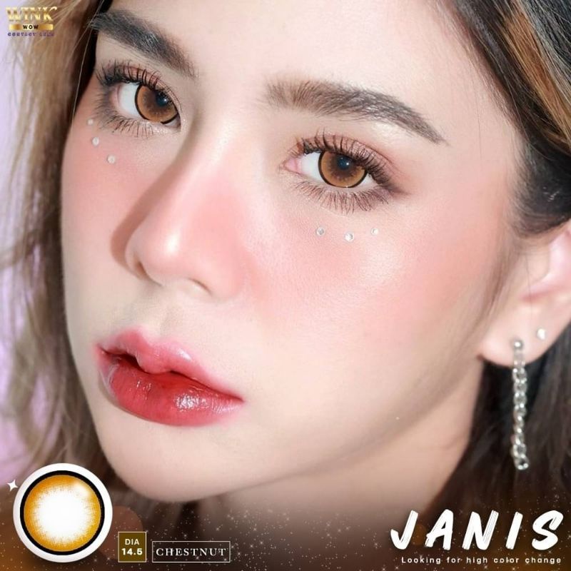 Janis Brown คอนแทคเลนส์ Wink Lens | Shopee Thailand