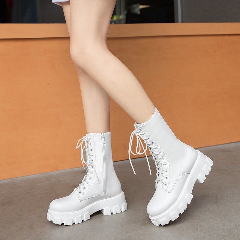 Chole G: Sota Martin Boots Size 36-44 รองเท้าบูทหนังมาร์ตินส้นสูงรุ่น ...
