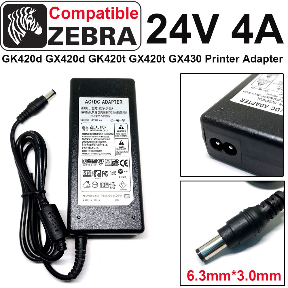 1PCS High quality IC solutions AC / DC 24V 4A Power Supply For Zebra ...