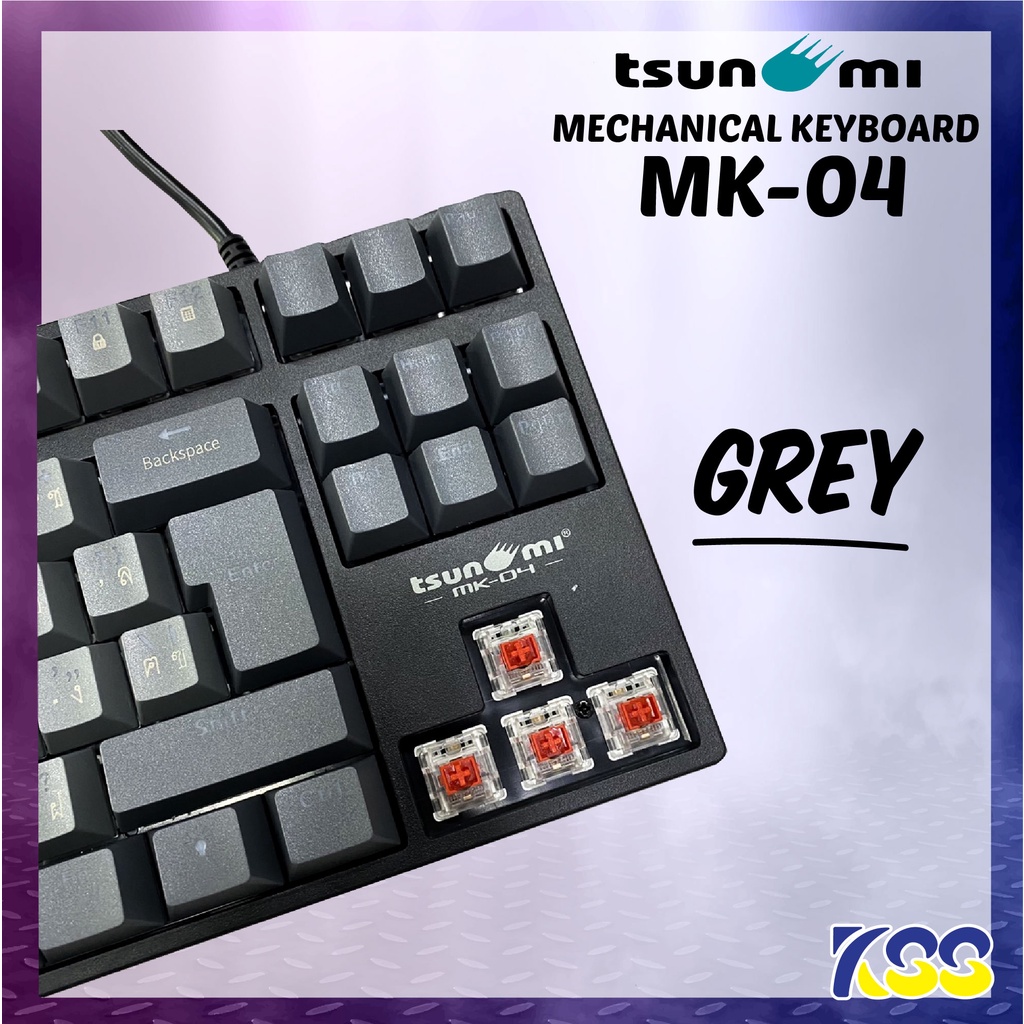 🛒สินค้าใหม่💥 TSUNAMI MK-04 Mechanical TKL Keyboard Outemu Switch รุ่น ...