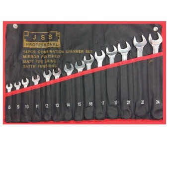 Tools Pro JSS เครื่องมือช่าง ประแจแหวนข้างปากตาย 14 ตัวชุด เบอร์ 8-24 ...