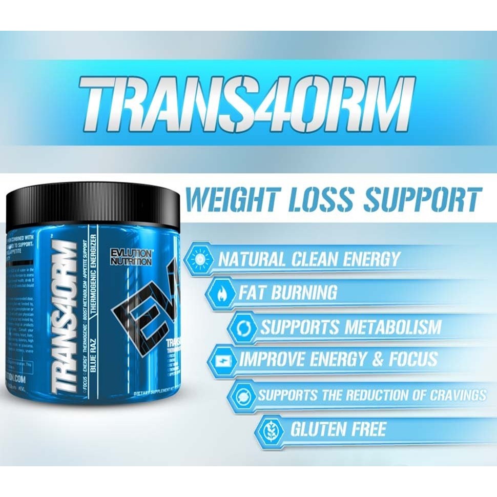 EVL TRANS4ORM (30Servings) แฟตเบิร์นแบบผงชงทานอร่อย | Shopee Thailand