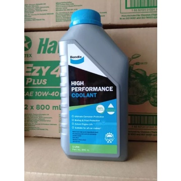 หล่อเย็น น้ำยาเติมหม้อน้ำ Bendix ชมพู เขียว ฟ้า Bendix High Performance COOLANT ขนาด1ลิตร ...