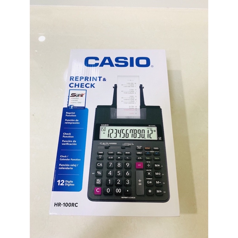 Casio HR-100RC เครื่องคิดเลขพิมพ์กระดาษคาสิโอ ของแท้ 100% | Shopee Thailand