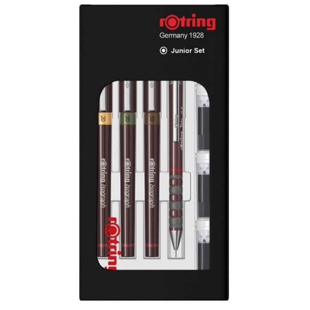 Rotring ชุดปากกาเขียนแบบ Isograph Junior Set 0.2/0.3/0.5 | Shopee Thailand