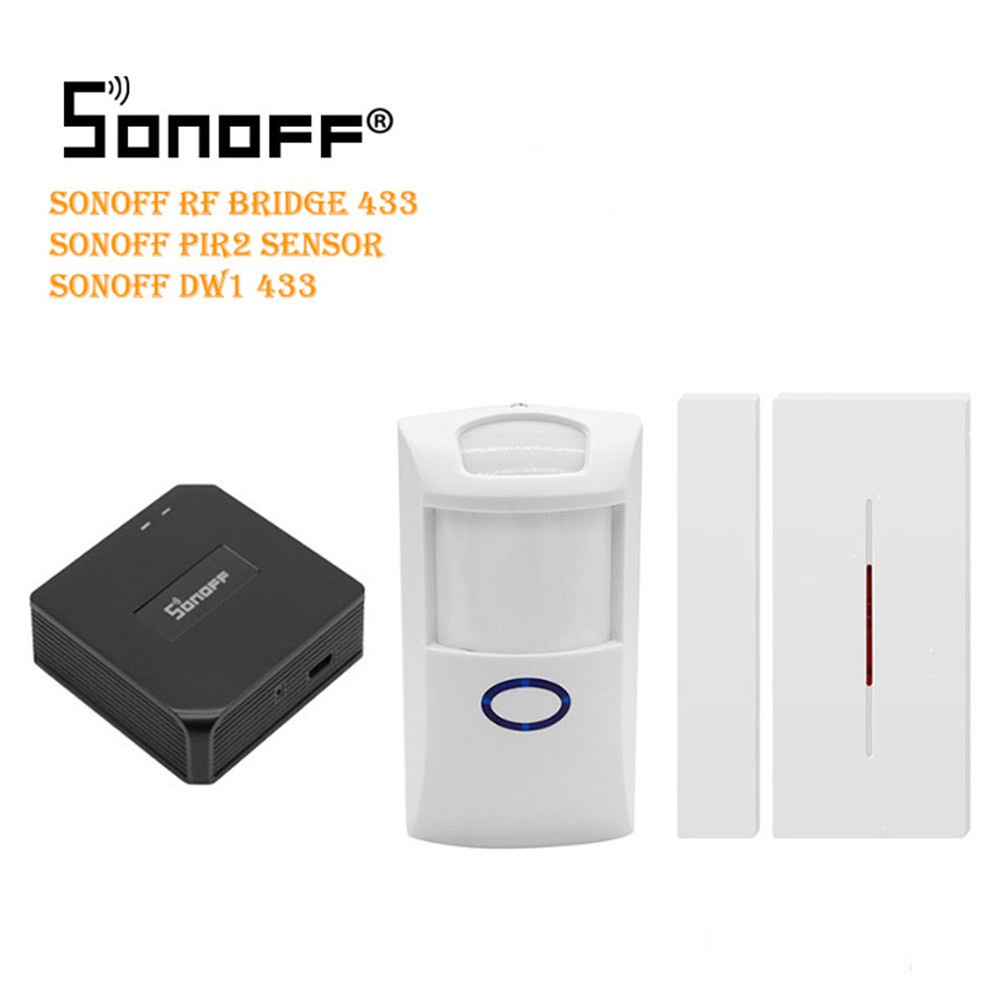 【Ready stock】卐SONOFF RF Bridge WIFI 433MHz +PIR2 Infrared Motion +DW1 ...