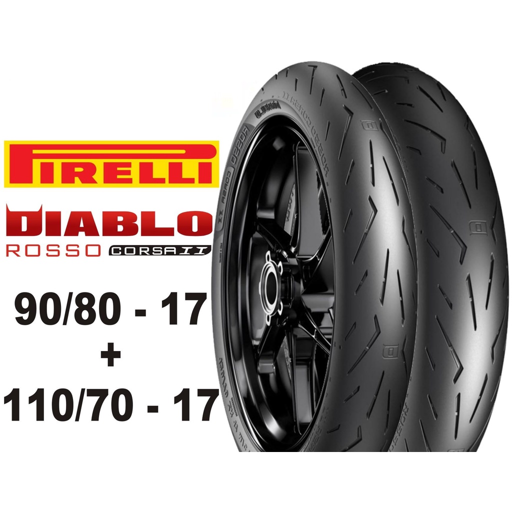ยางมอเตอร์ไซค์ PIRELLI DIABLO ROSSO CORSA II (ยางแข่ง UNDERBONE) | Shopee Thailand