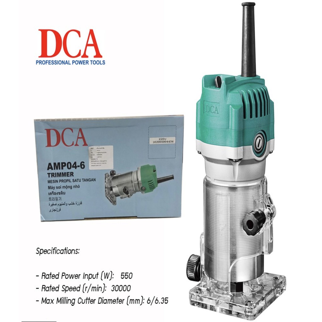 DCA AMP04-6 เครื่องเซาะร่องไม้ รับประกันจากศูนย์นาน 6 เดือน | Shopee ...