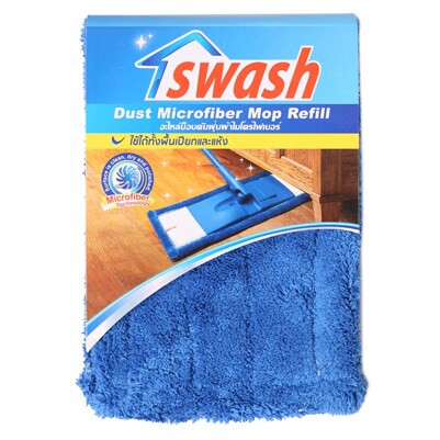 SWASH อะไหล่ม็อบดันฝุ่นผ้าไมโครไฟเบอร์ สีฟ้า SWASH Dust Mop Parts ...