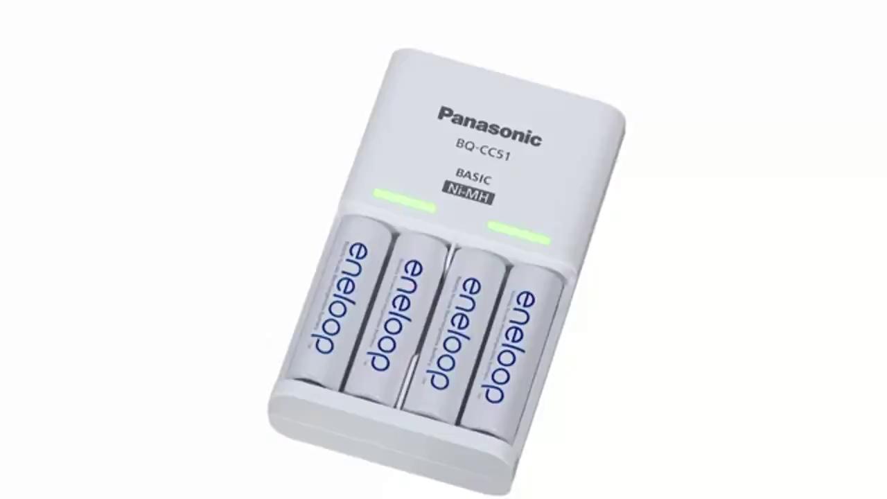 panasonic eneloop basic charger BQ-CC51 เครื่องชาร์จ 10 ชม. พร้อมถ่าน ...