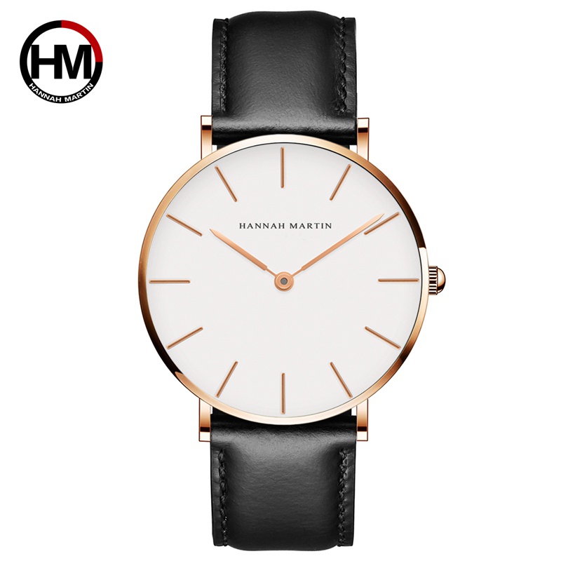 HANNAH MARTIN Jam Tangan Lelaki Mens Waterproof Business Casual Watch ...