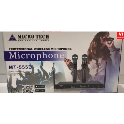 ไมโครโฟนแบบไร้สายMICRO TECH MT-555Dใช้ย่านความถี่UHF803 – 806MHz | Shopee Thailand