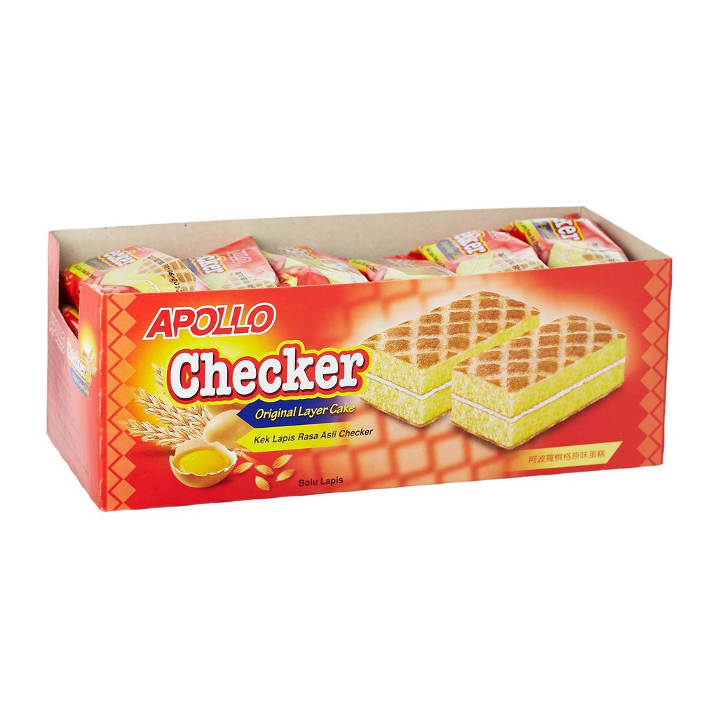 Apollo checker original layer cake กล่องละ 70 บาท | Shopee Thailand