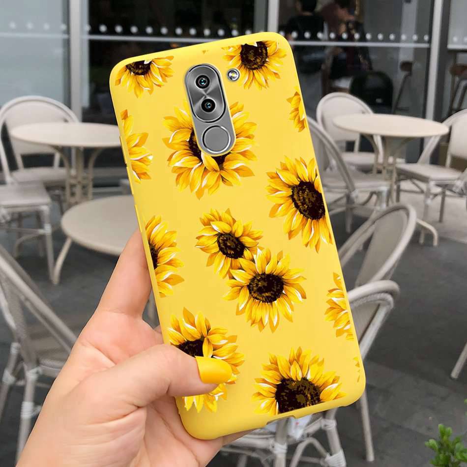 เคสโทรศัพท์มือถือซิลิโคนลายดอกทานตะวันสําหรับ Huawei Gr5 2017 / Mate 9 ...