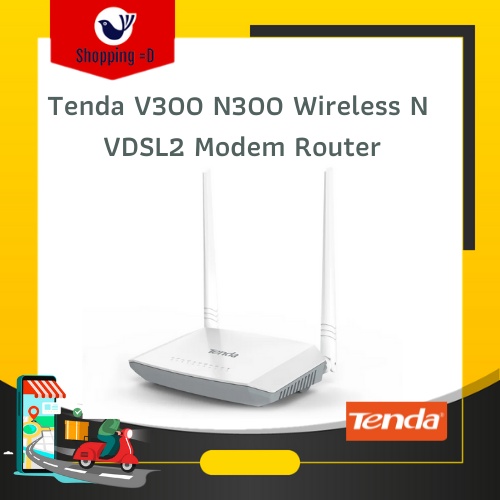 TENDA V300 Wireless N300 VDSL2 Modem Router | Shopee Thailand