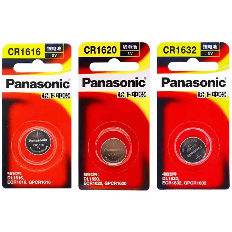 (แพคเดี่ยว) Panasonic CR1616, CR1620, CR1632 3V 1ก้อน แพคเดี่ยว ของแท้ ...