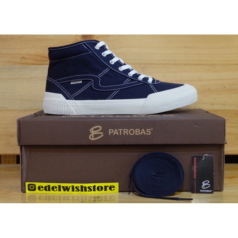รองเท้า Patrobas ทรงสูงสีกรมท่า | Shopee Thailand