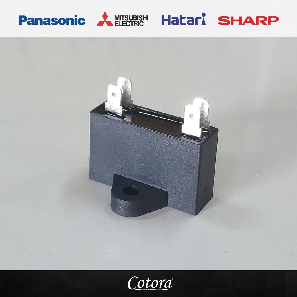 คาปาซิเตอร์ Cotora capacitor พัดลม แบบเสียบ 1uF 1.2 uF1.5uF 1.8uF 2uF 2.5uF 3uF 3.5uF 4uF 4.5uF ...