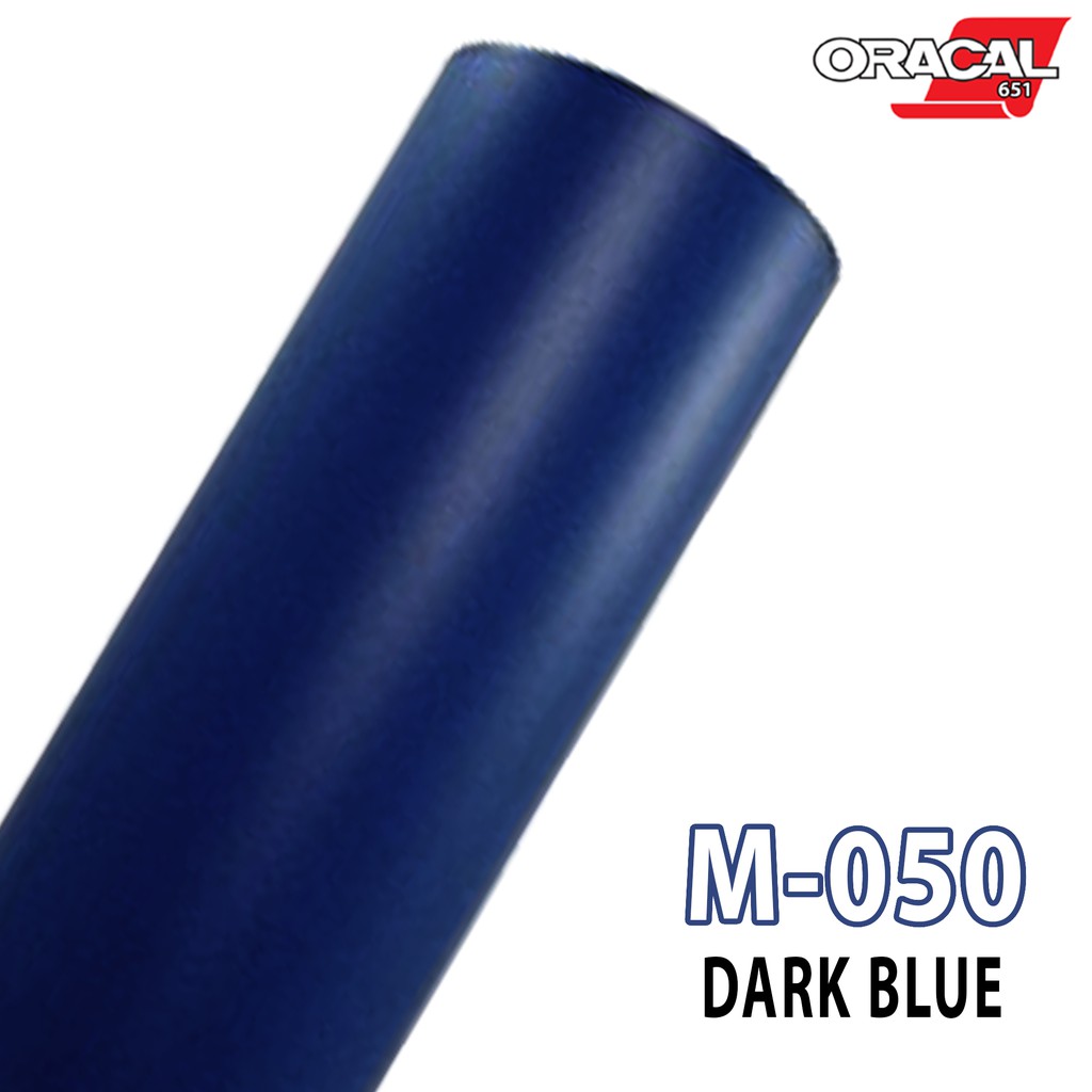 สติ๊กเกอร์ติดรถยนต์ Oracal 651 M050 สีน้ำเงินเข้มด้าน | Shopee Thailand