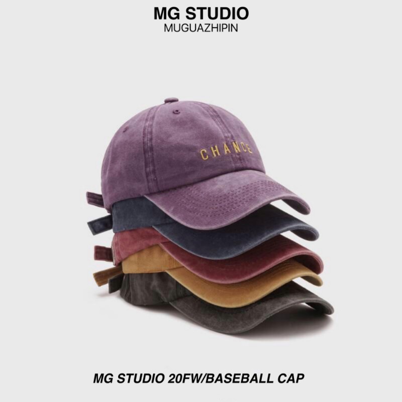 MG STUDIO ปัก Chance Sporty Faded Cotton Baseball Cap | Shopee Thailand