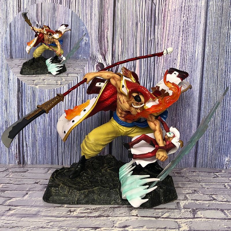 ข้อเสนอขนาดใหญ่ 25 ซม. ONE PIECE EDWARD NEWGATE WHITE BEARD FIGHT RED ...