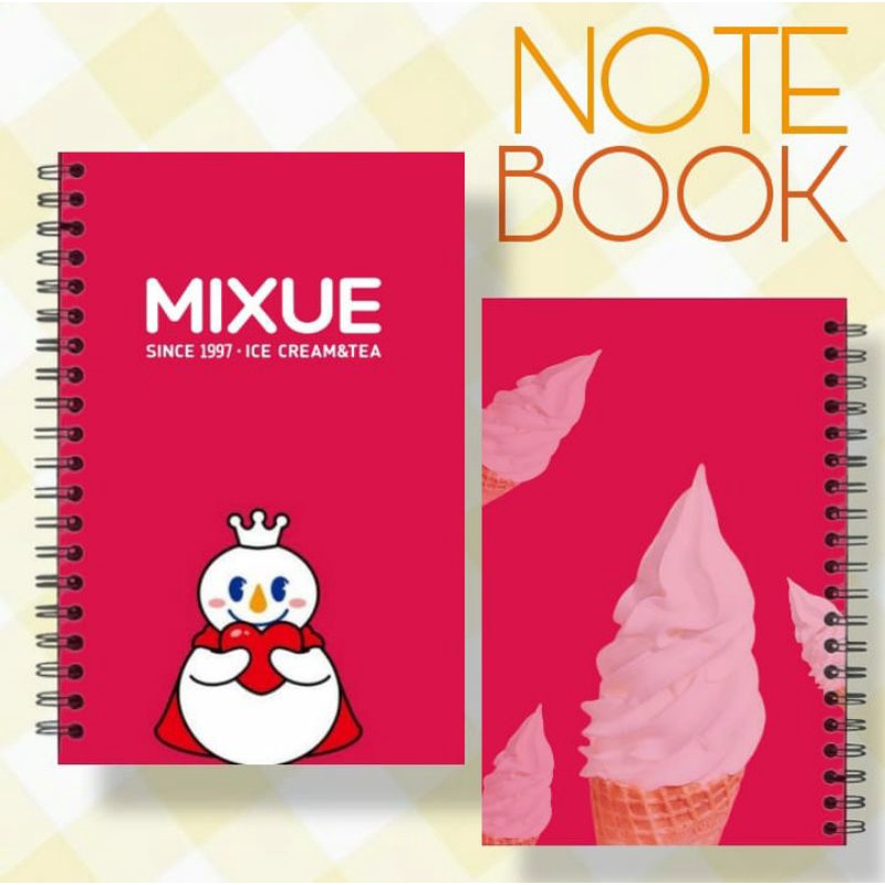 สมุดโน้ต MIXUE ของฝากเพื่อความสวยงาม MIXUE Mascot MIXUE LOGO | Shopee ...