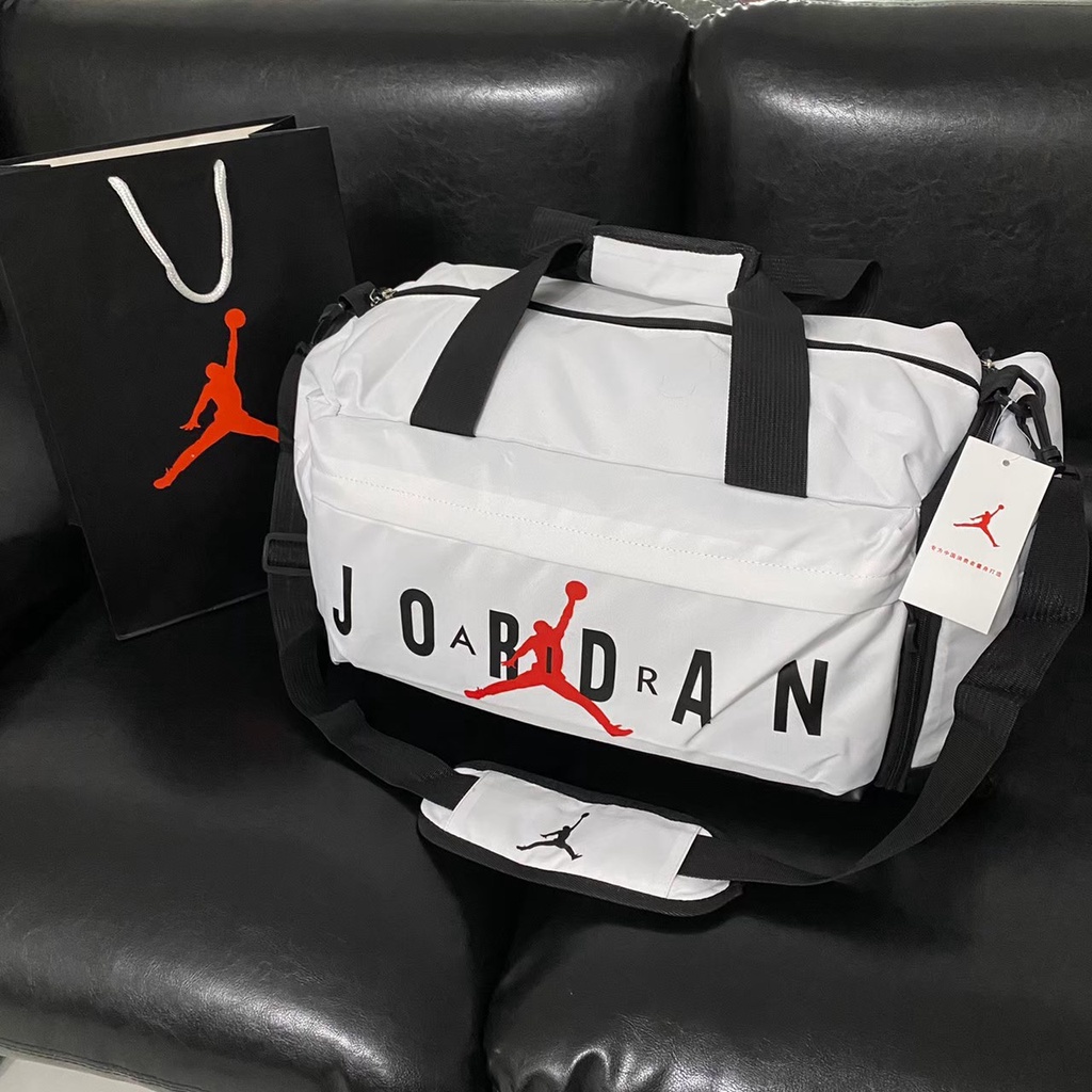 Nike AIR JORDAN FONT ORIGINAL BLACK BACKPACK DUFFLE BAG | Shopee Thailand