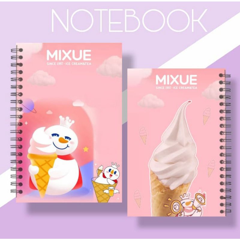 สมุดโน้ต MIXUE ของฝากเพื่อความสวยงาม MIXUE Mascot MIXUE LOGO | Shopee ...