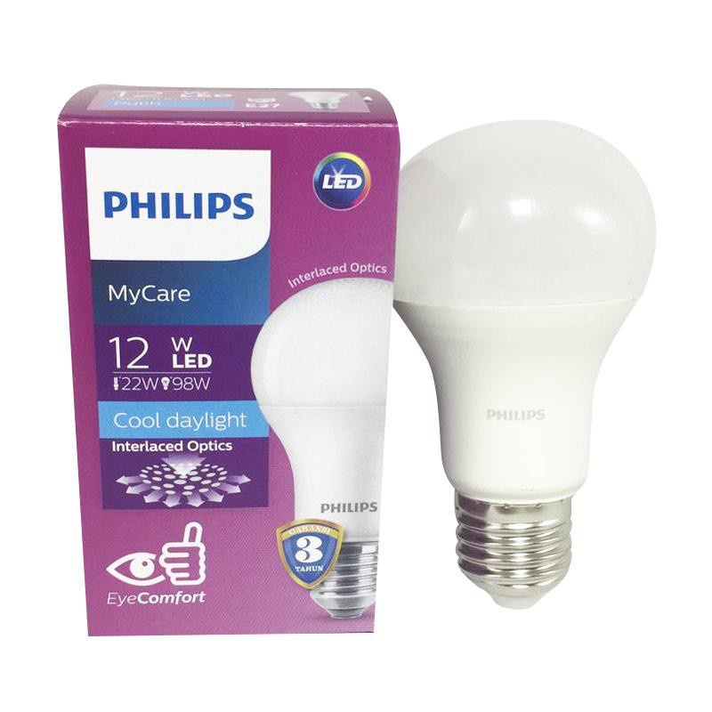 Putih Philips MyCare หลอดไฟ LED 12W E27 6500K 230V Cool Daylight สีขาว | Shopee Thailand