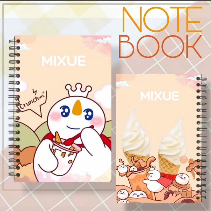 สมุดโน้ต MIXUE ของฝากเพื่อความสวยงาม MIXUE Mascot MIXUE LOGO | Shopee ...