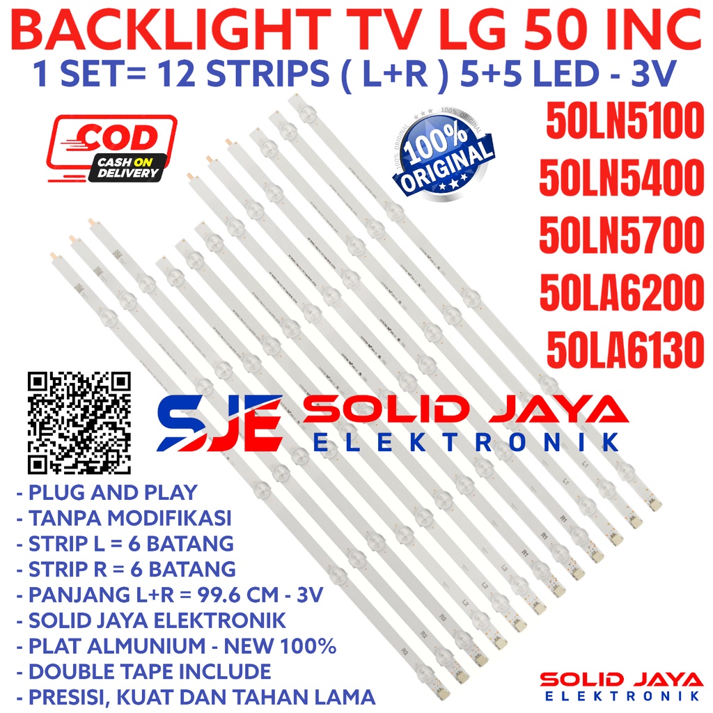 LG TV BACKLIGHT 50 INC 50LN5400 50LN5100 50LN5700 50LA6130 50LA6200 BL ...