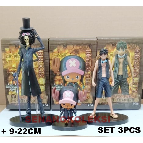 One PIECE GLM GOLD Action Figure / ขนาดเล็กบรรจุ 3 LUFFY | Shopee Thailand