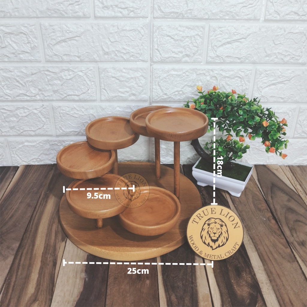 Kayu ไม้ SUSHI RACK SUSHI LADDER 6 STORIES WOODEN SUSHI DIMSUM จอแสดงผล ...