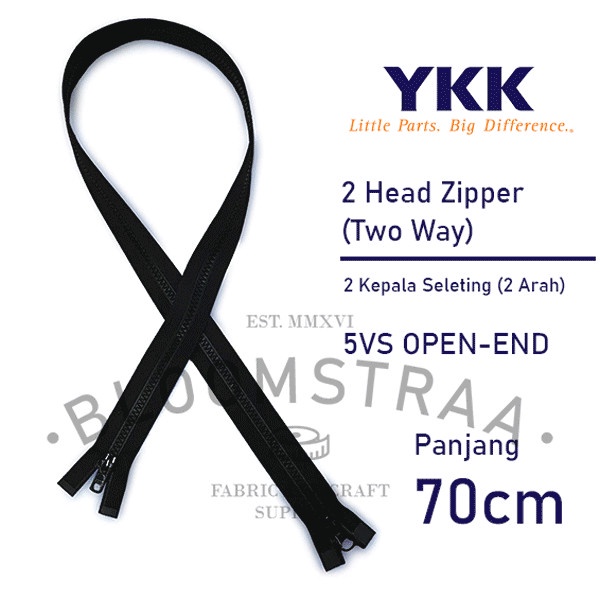 Ykk เสื้อแจ็กเก็ต มีซิป 2 หัว 70 ซม. 28 นิ้ว 5VS | Shopee Thailand