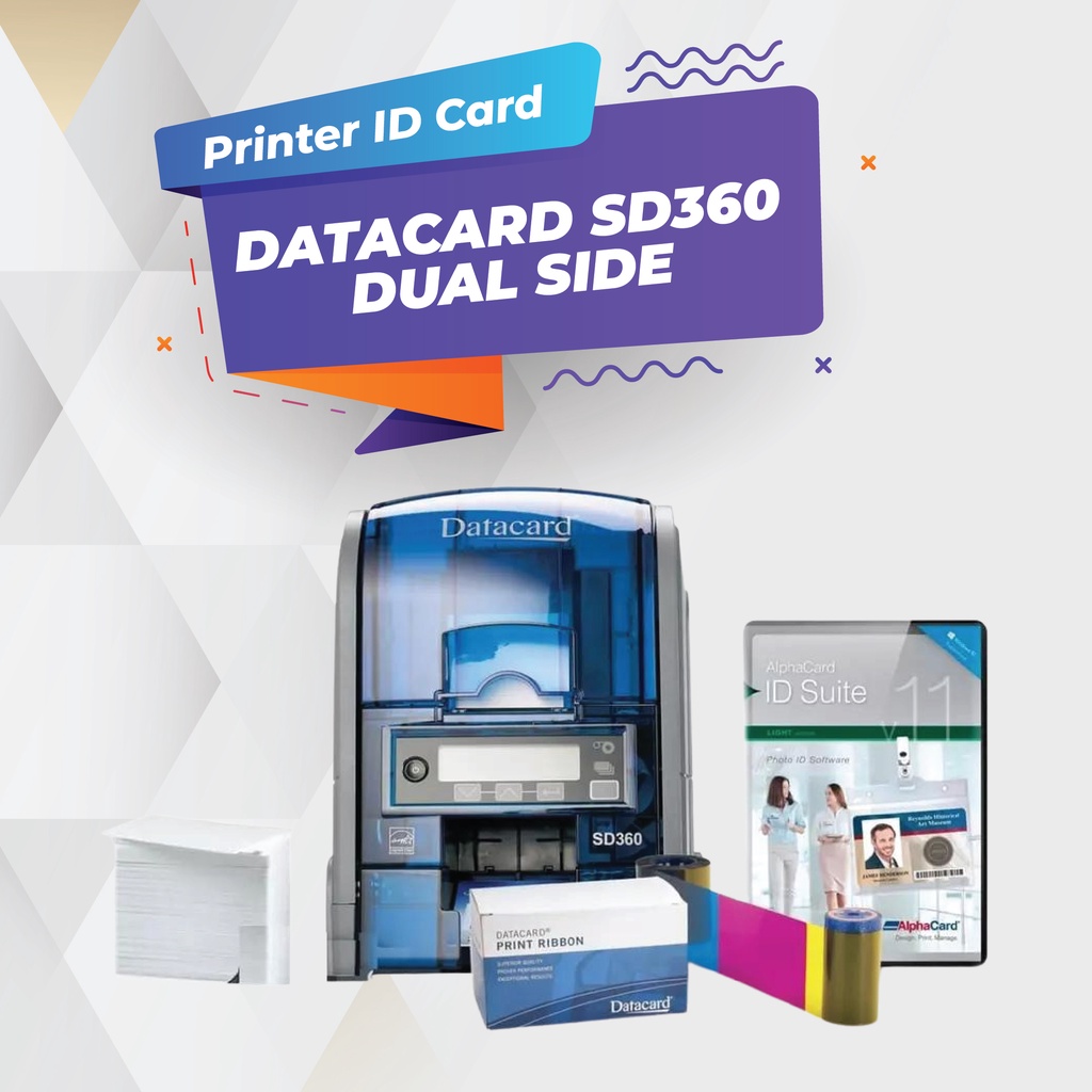 เครื่องพิมพ์ ID CARD DUAL SIDE DATACARD SD360 USB | Shopee Thailand
