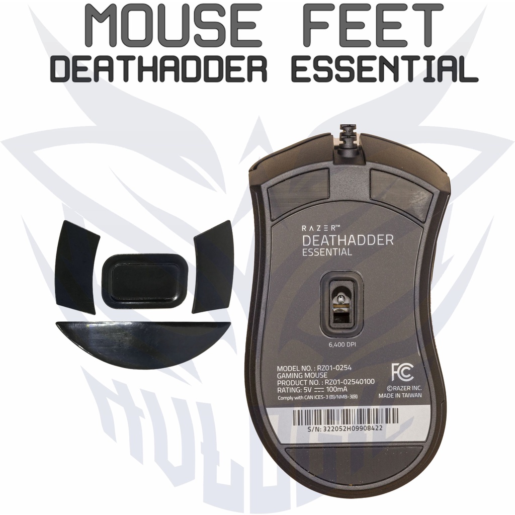 Mouse Feet Glide RAZER Deathadder Essential - Mousefeet Skates PTFE ...