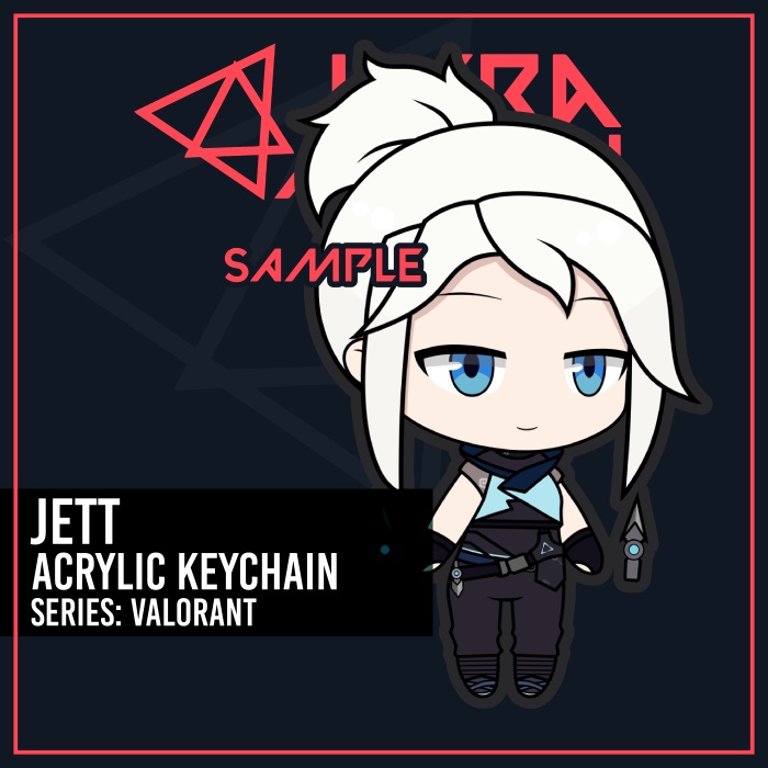 พวงกุญแจ เกม Vallorant Jett FPS | ตัวแทนจําหน่าย Fanmerch Anime ...
