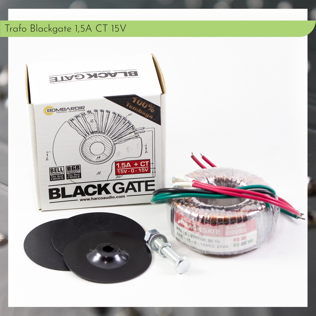 Blackgate Donut Toroidal Transformer 1,5A 1.5 Ampere CT 15V 15 โวลต์ ...