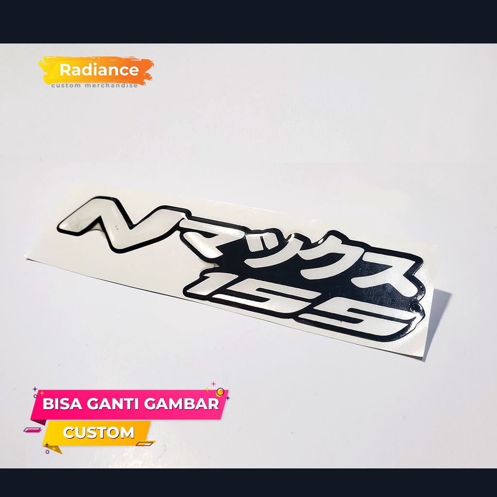 Japanese nmax aerox Sticker cut ตราสัญลักษณ์นูน 3D สามารถปรับแต่งได้ ...