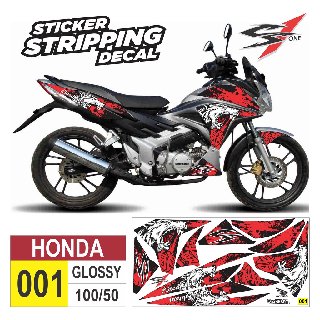 Honda CS 1 Variation Striping Decal สติกเกอร์หมาป่า DF01 | Shopee Thailand