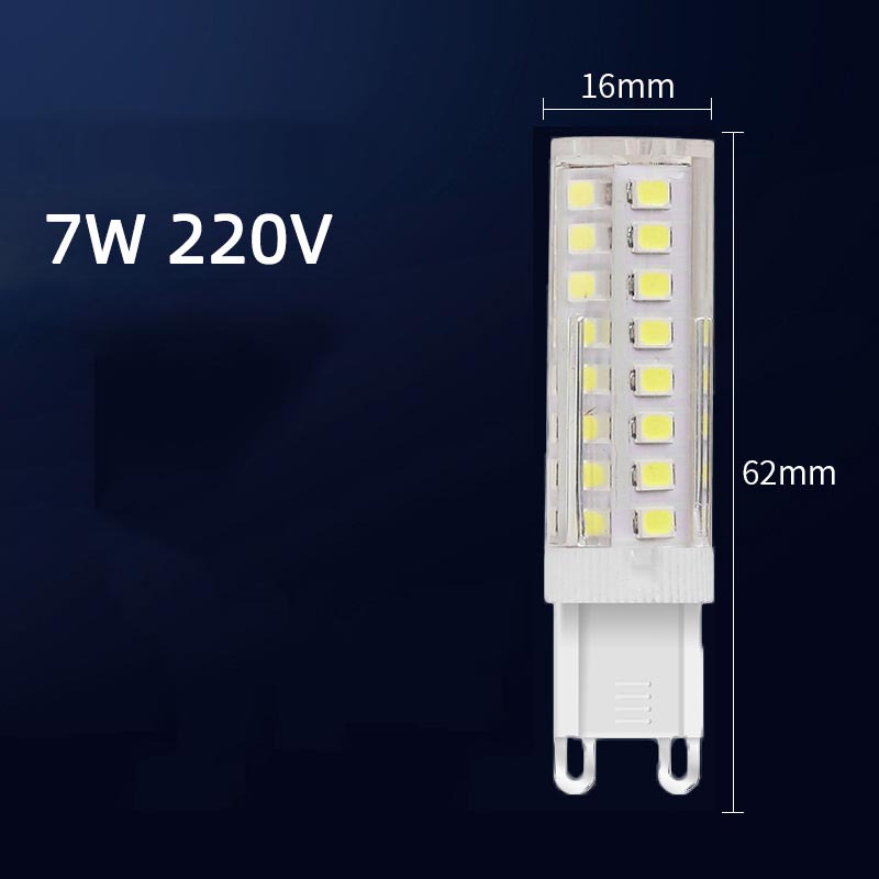 G9 หลอดไฟเซรามิค LED AC 220V 3W 5W 7W 9W ความสว่างสูง สปอตไลท์ G9 หลอดไฟ LED 3W 5W 7W 9W หลอดไฟ ...