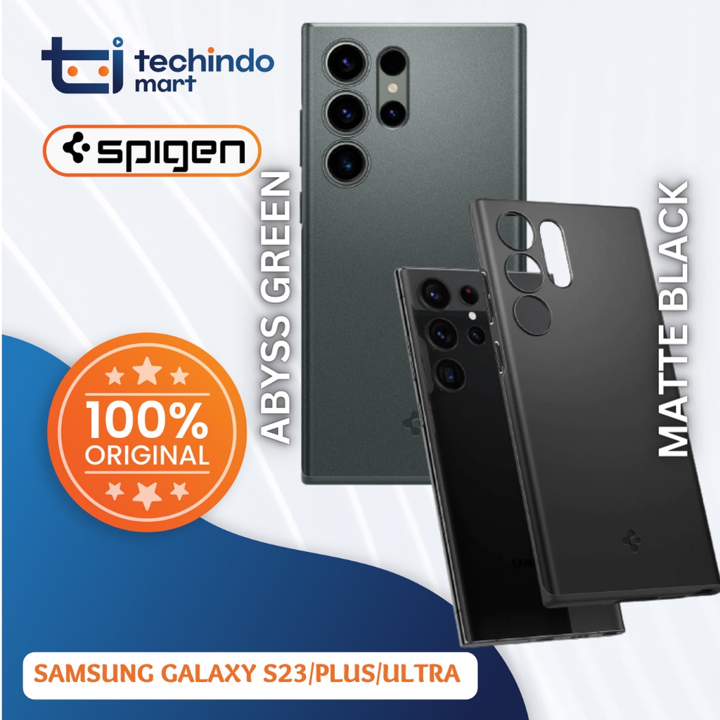 เคส Samsung Galaxy S23 Ultra Plus Spigen Thin Fit Slim Matte Casing ...