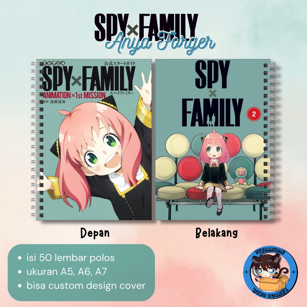 สมุดโน้ต spy x family note book Everya forger note book | Shopee Thailand