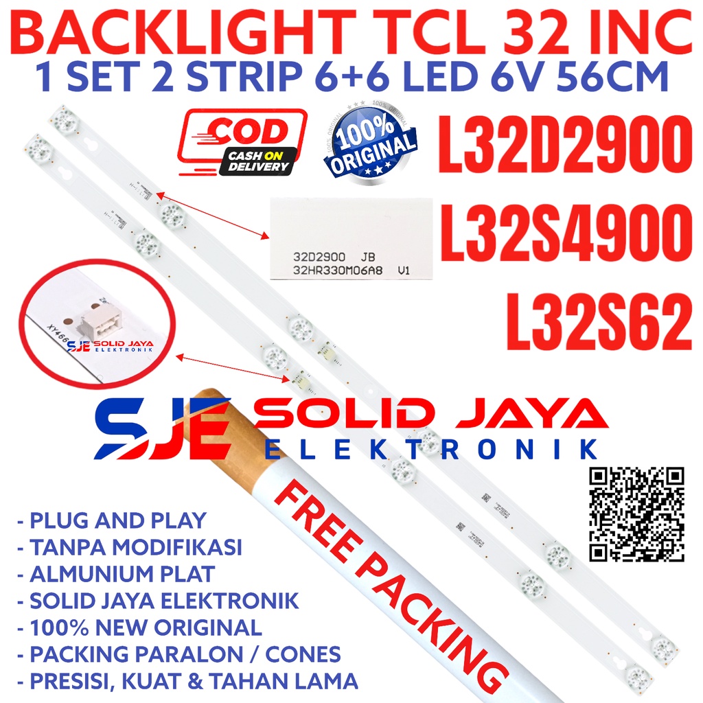 Tcl LED TV BACKLIGHT 32 INC L32D2900 L32S4900 L32S62 โคมไฟ BL 6K 6V L-32D2900 L-32S4900 L-32S62 ...