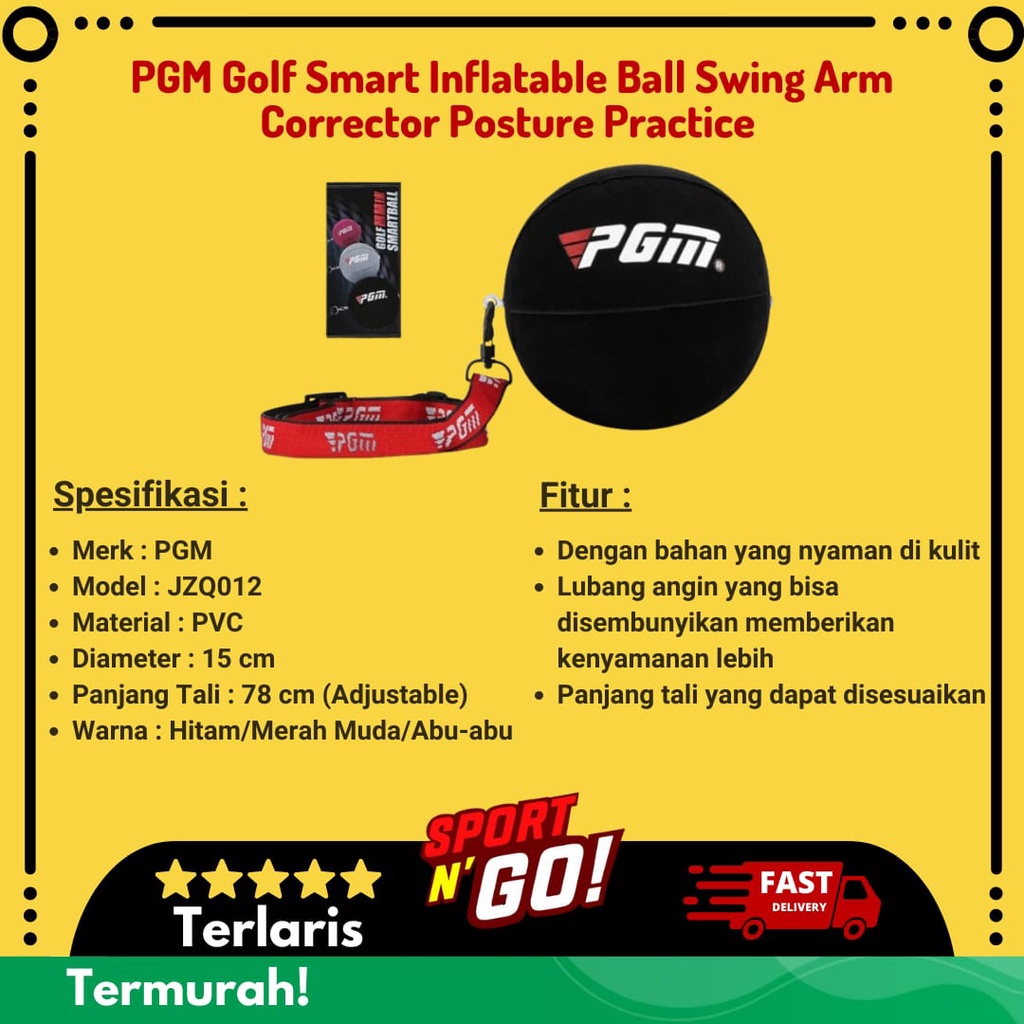Pgm Golf Smart Inflatable Ball Swing Arm Corrector ท่าทางฝึก | Shopee Thailand
